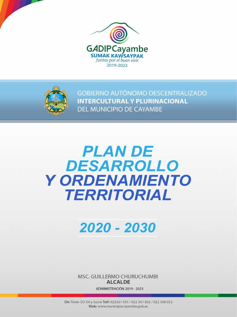 Actualización PDOT Cayambe 2019-2023 | Descargar gratis PDF | Economias