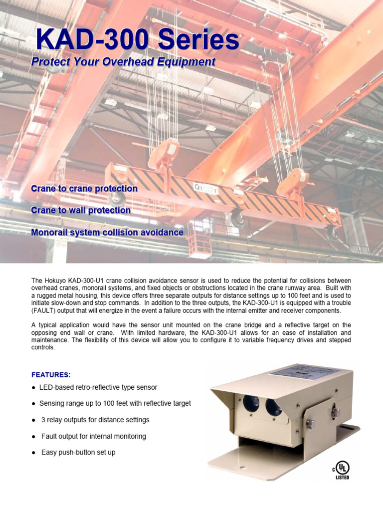 KAD-300 Series Product Crane Collision Avoidance | PDF | Relay | Light Emitting Diode