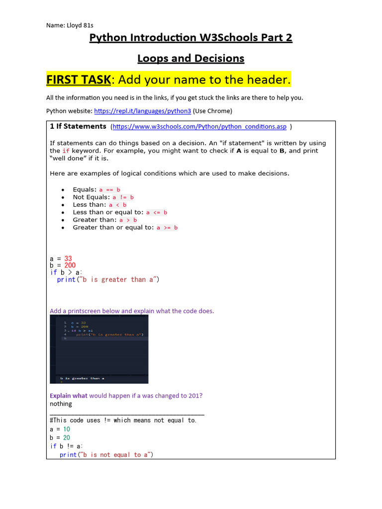 Python 2 While And For Loops And Functions Pdf Control Flow Computer Engineering