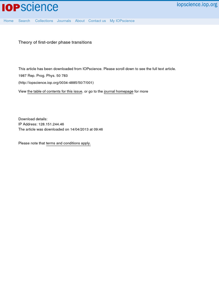 Binder 1987 Theory Of First Order Phase Transitions Theory Of First