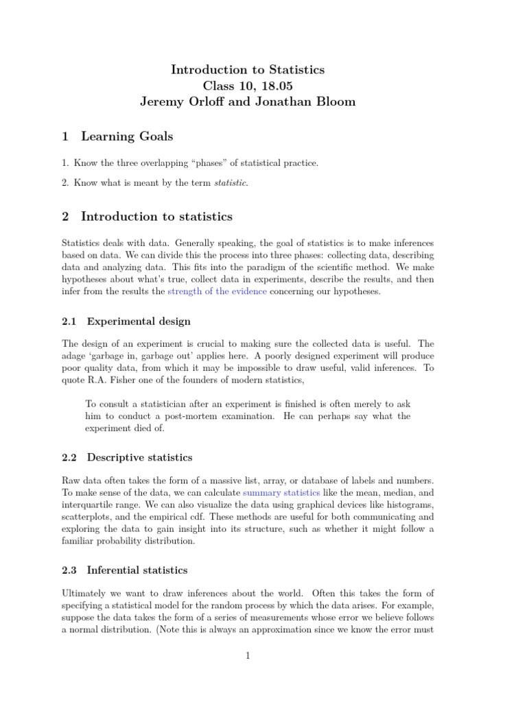 mit18_05_s22_statistics | PDF | Statistics | Bayesian Inference