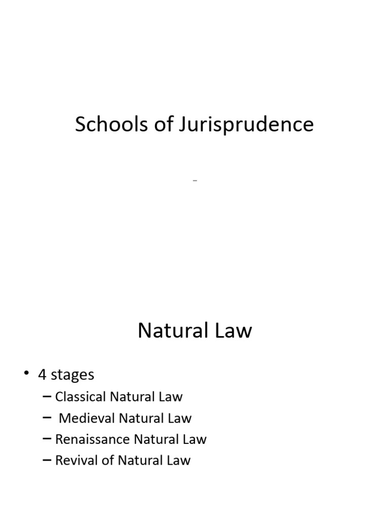Schools of Jurisprudence | PDF | Natural Law | Jurisprudence
