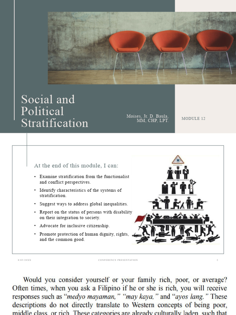 Module12 UCSP Social and Political Stratification | PDF | Caste | Society
