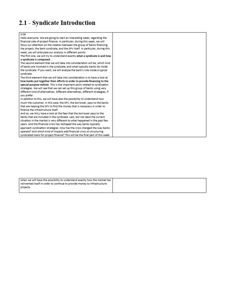 2 Syndicate | PDF | Banks | Syndicated Loan