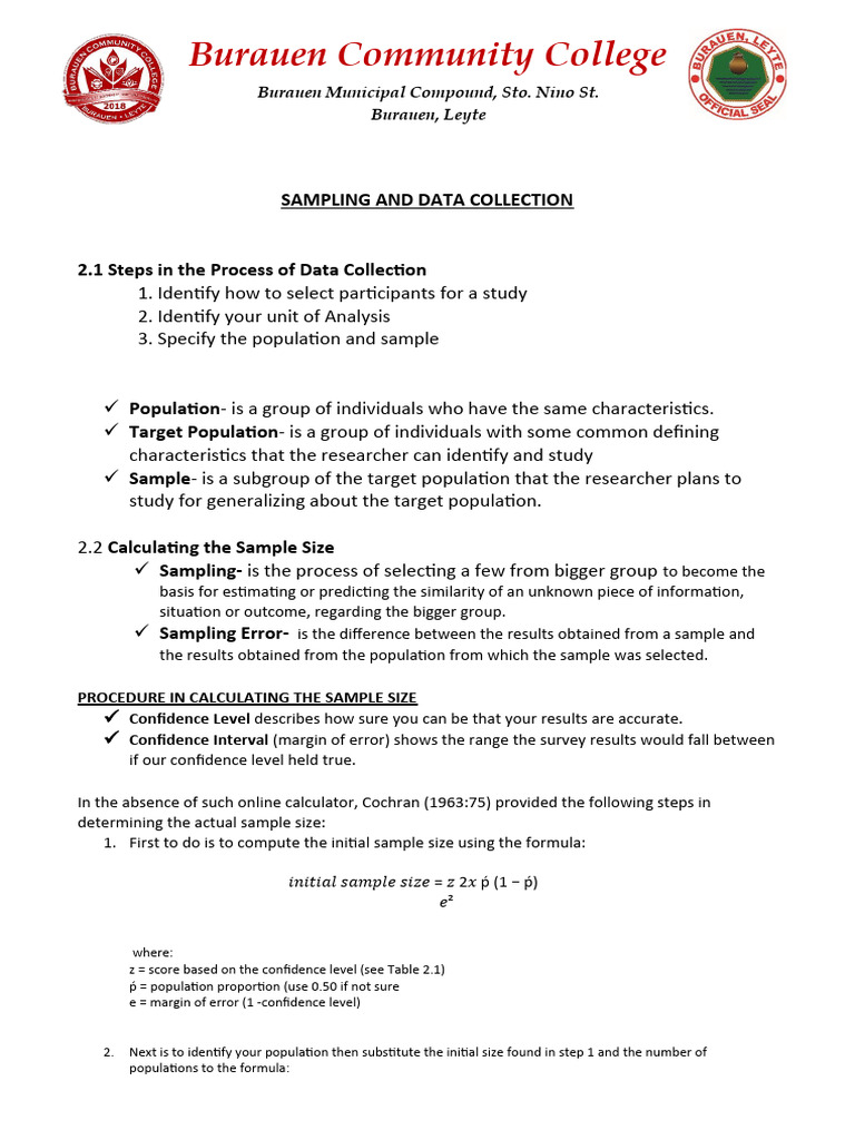 Module-2 1 | PDF | Sampling (Statistics) | Confidence Interval