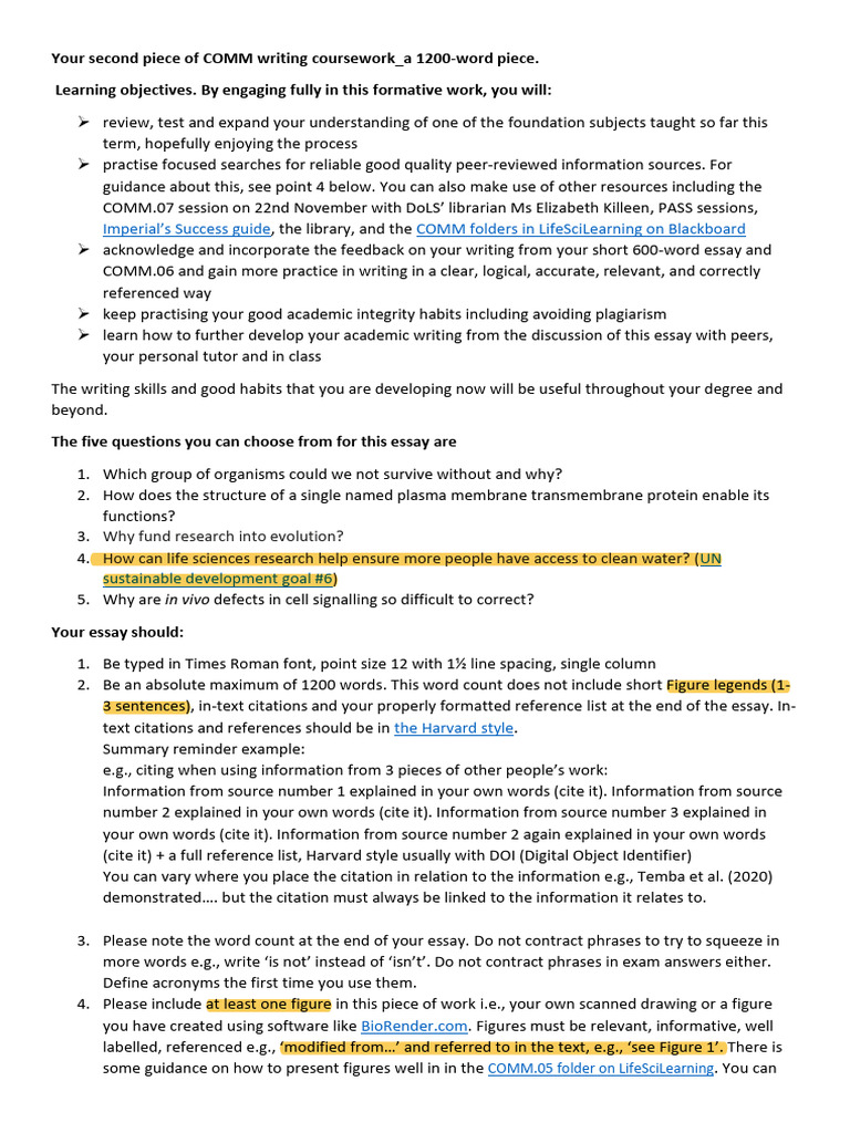 1200 Instruction | PDF | Citation | Essays