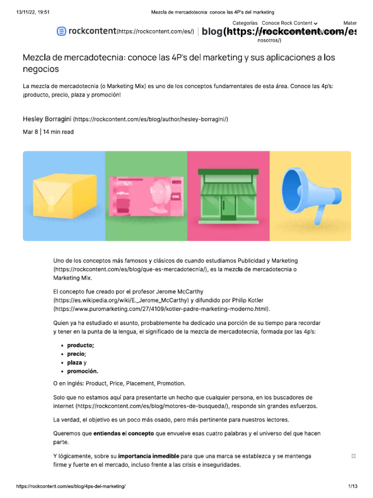 Las 4ps Del Marketing | PDF