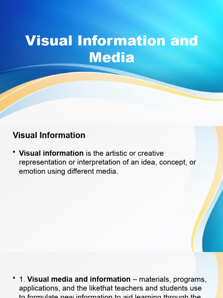 Visual Information and Media | PDF | Composition (Visual Arts) | Color