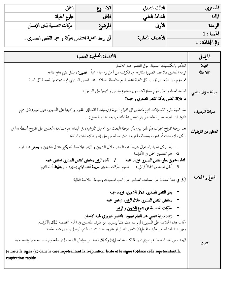 Fiches 3aep Manhal U1 | PDF