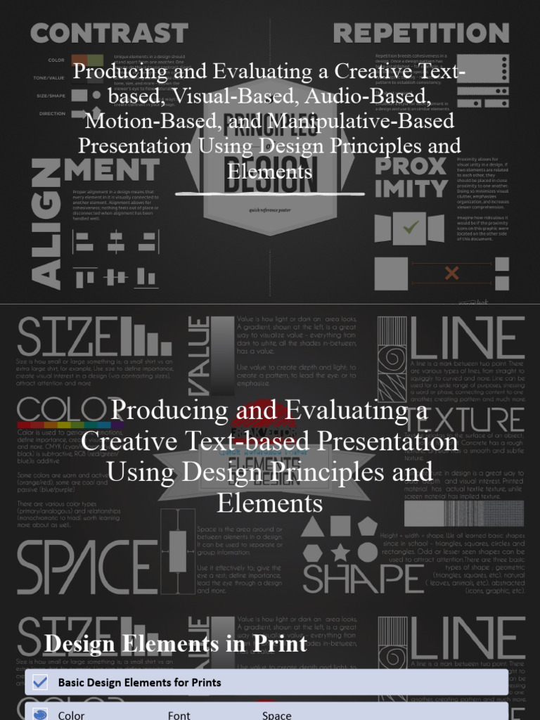 Creative Presentation Design Principles | PDF | Sound