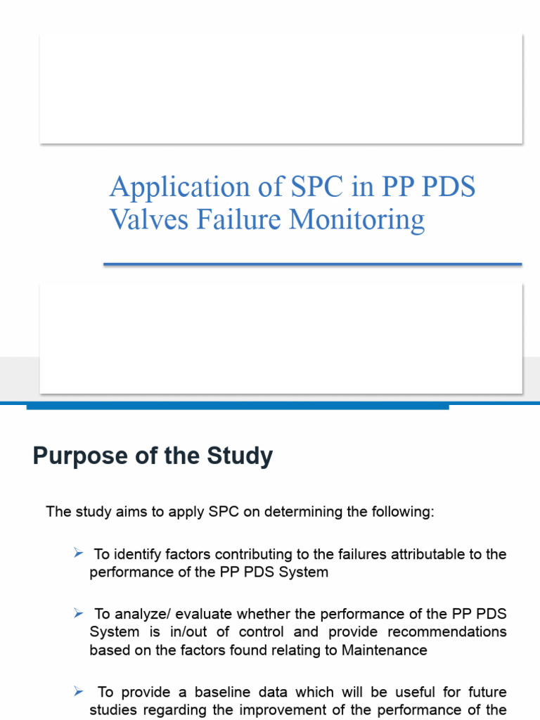 SPC Application On PP PDS Valves Failure | PDF | Valve | Reliability ...