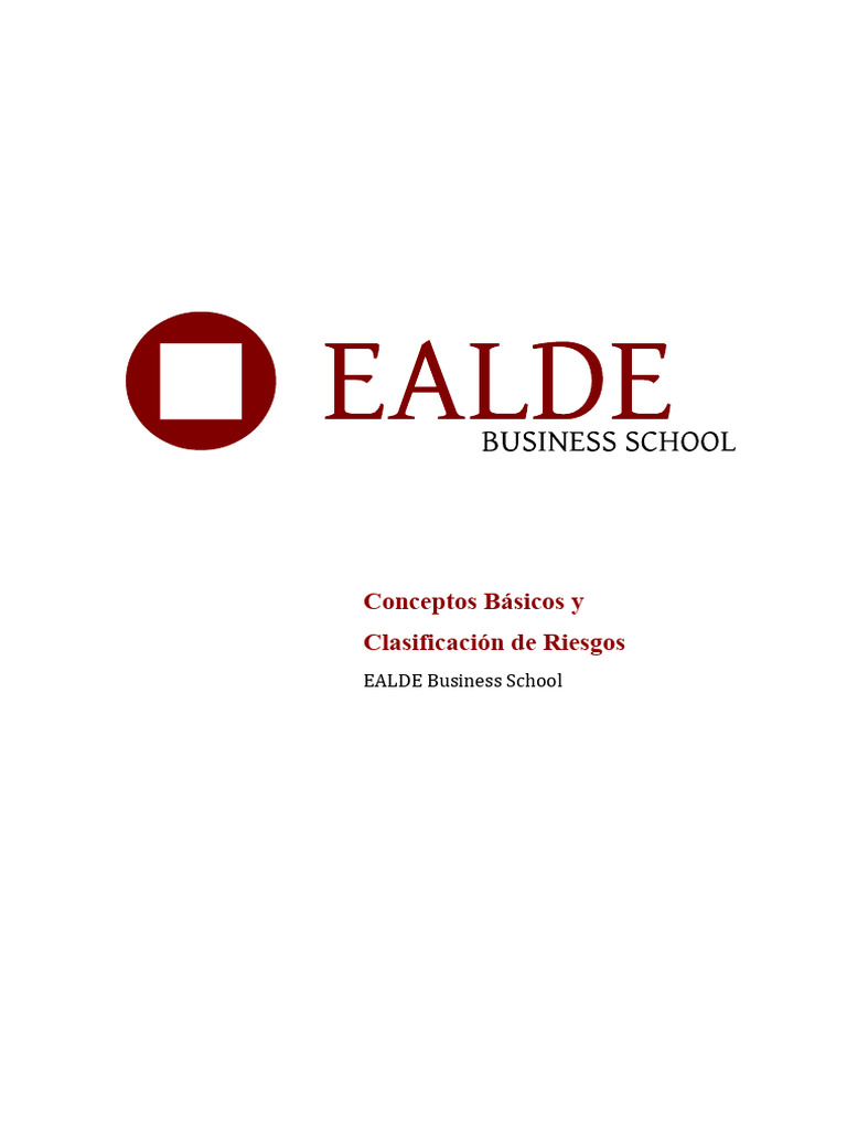 Conceptos BÃ¡Sicos y Clasificacion de Riesgos | PDF | Riesgo | Tolerancia