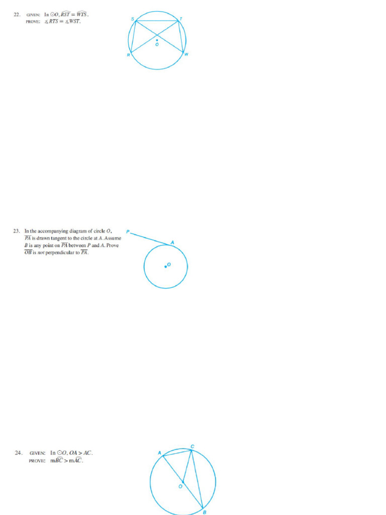 13.chord, Tangent, and | PDF | Science & Mathematics