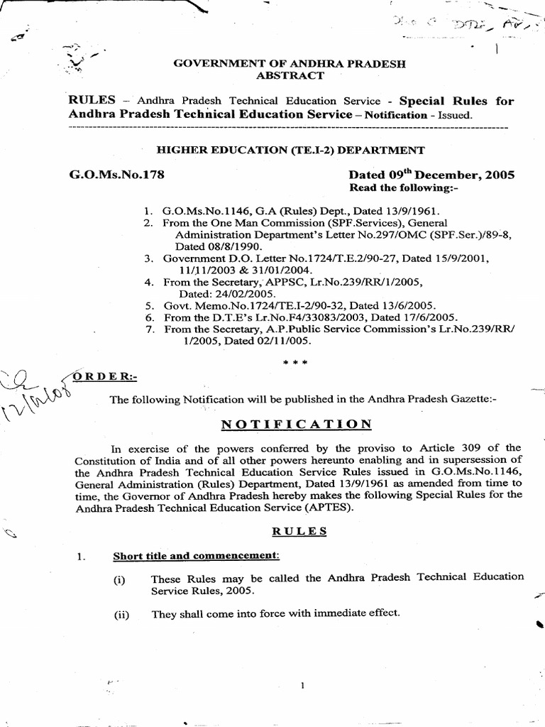Amendments to AP Technical Education Rules | PDF | Academic Degree ...