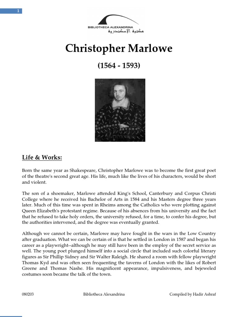 Christopher Marlowe | PDF | Christopher Marlowe | Poetry