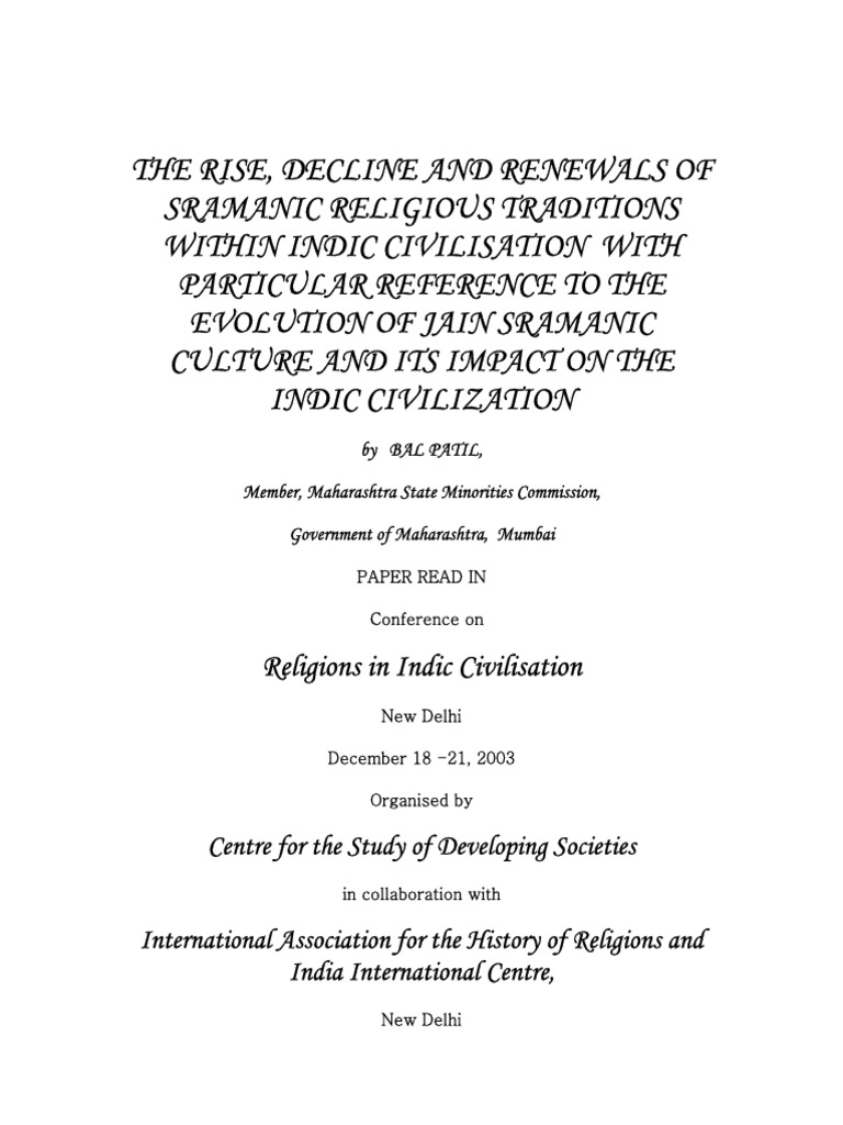 Evolution of Sramanic Jain Culture | PDF | Ashoka | Vedas