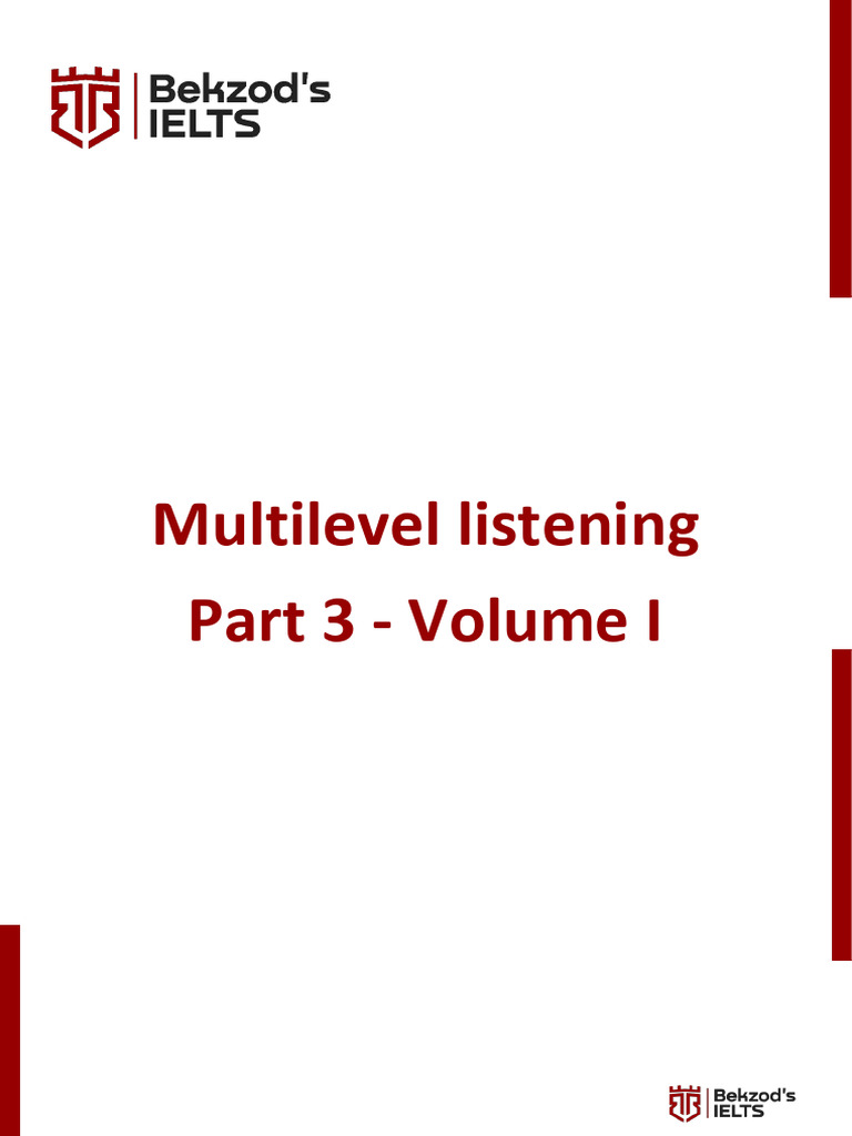 Multilevel Listening Part 3 Exercises | PDF | Foreign Language Studies