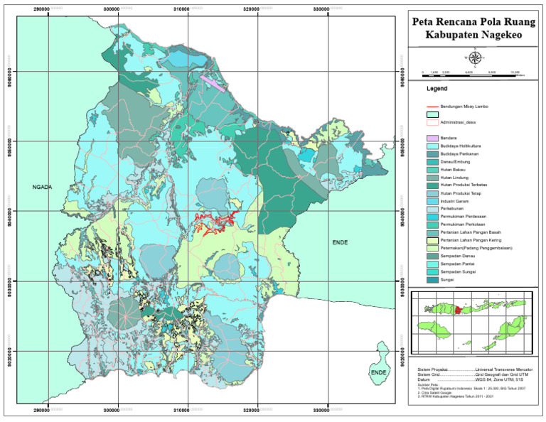Peta Rencana Pola Ruang | PDF
