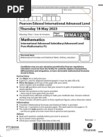 WME01 - 01 - Que - 2025 (January) M1 | PDF | Mechanics | Mathematics
