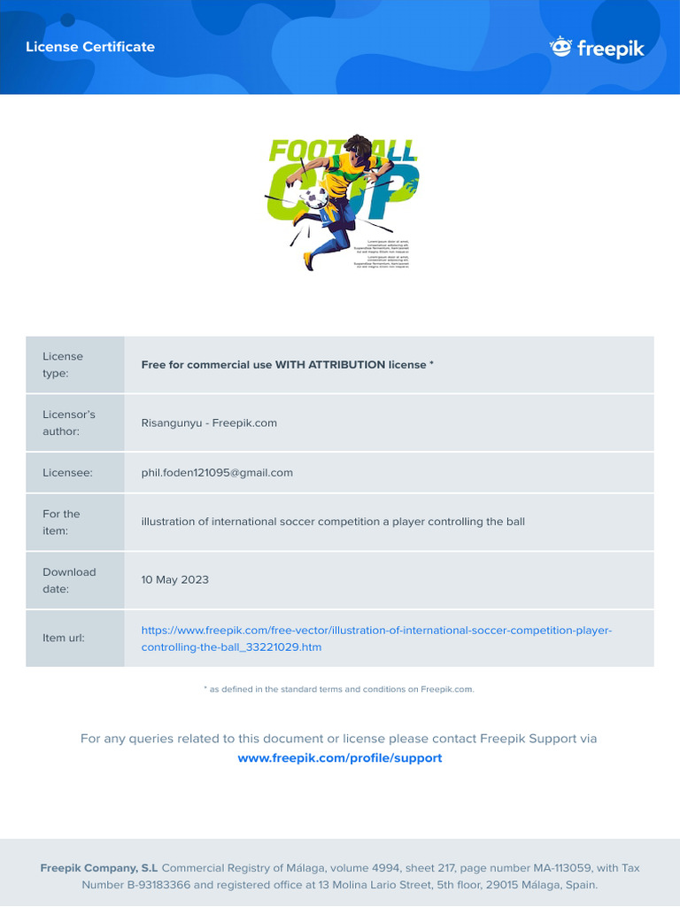 License Illustration of International Soccer Competition Player ...