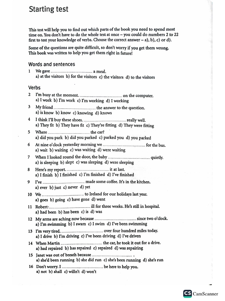 Test English | PDF