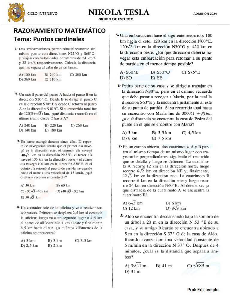 Puntos Cardinales | PDF