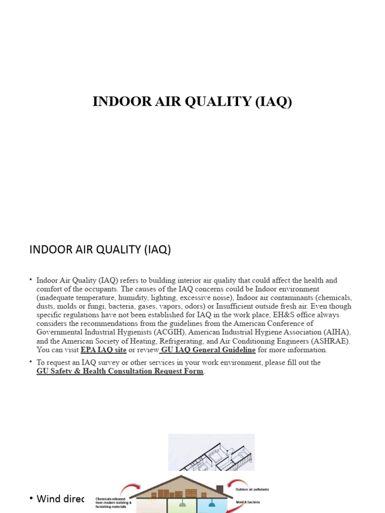 Indoor Air Quality (IAQ) | PDF