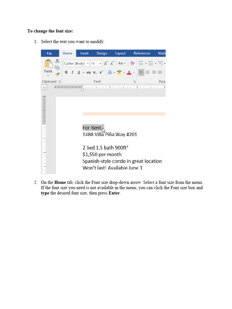Chapter 2 Formating Text | Download Free PDF | Menu (Computing) | Software