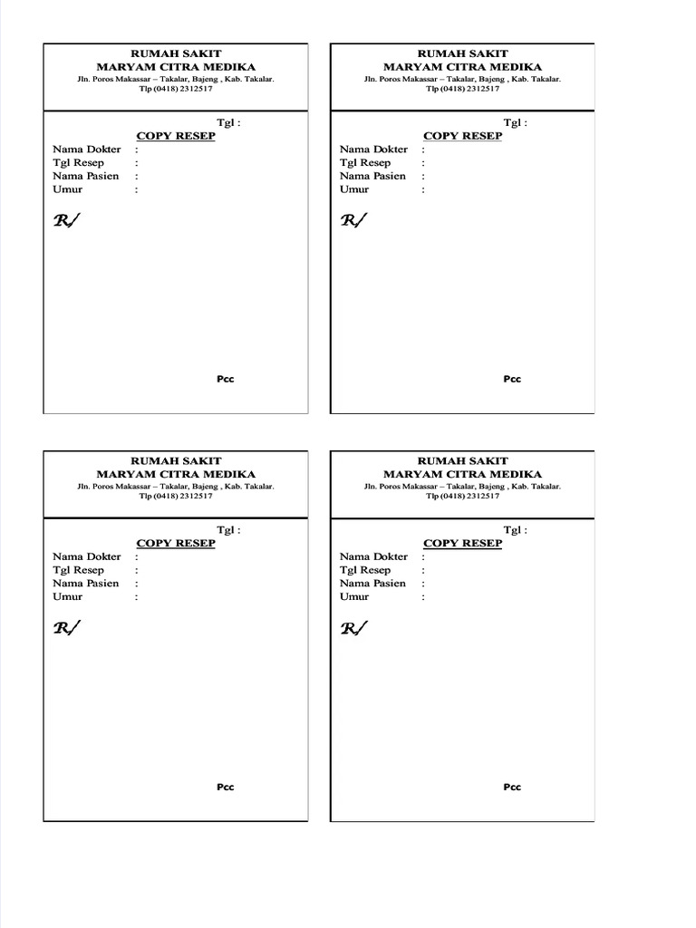 PDF Salinan Resep - Compress | PDF