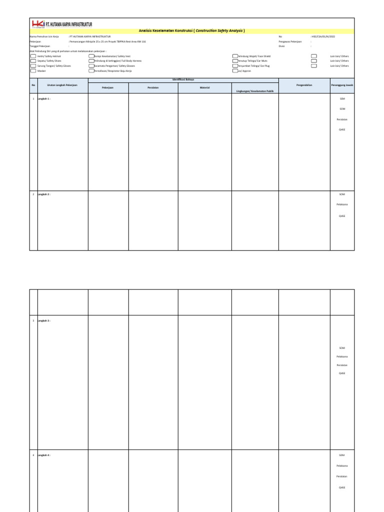 New Form Work Permit Backup MC | PDF