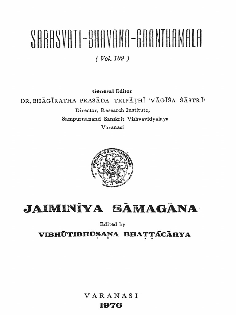 2015.487174.jaiminiya Samagana | PDF