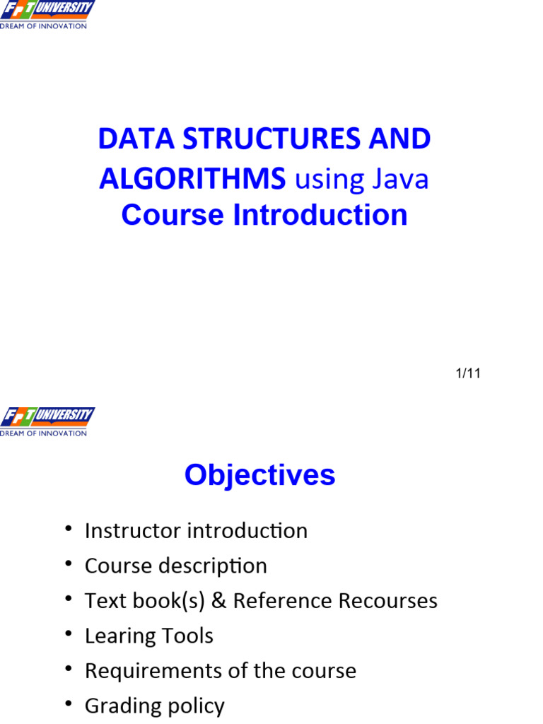 00 DSA Course Introduction | PDF | Plagiarism | Java (Programming Language) 00 DSA Course Introduction | PDF | Plagiarism | Java (Programming Language)