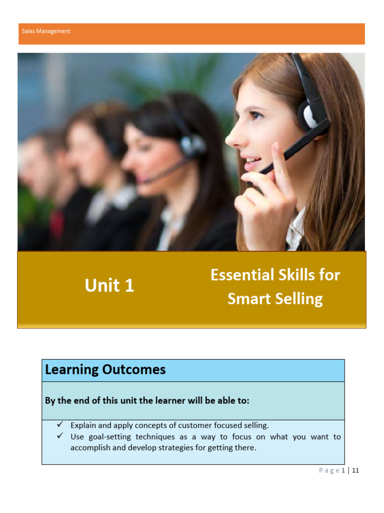1633608758unit 1 | Download Free PDF | Sales | Customer 1633608758unit 1 | Download Free PDF | Sales | Customer