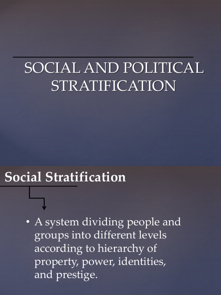 Social Stratification | PDF | Social Stratification | Social Status
