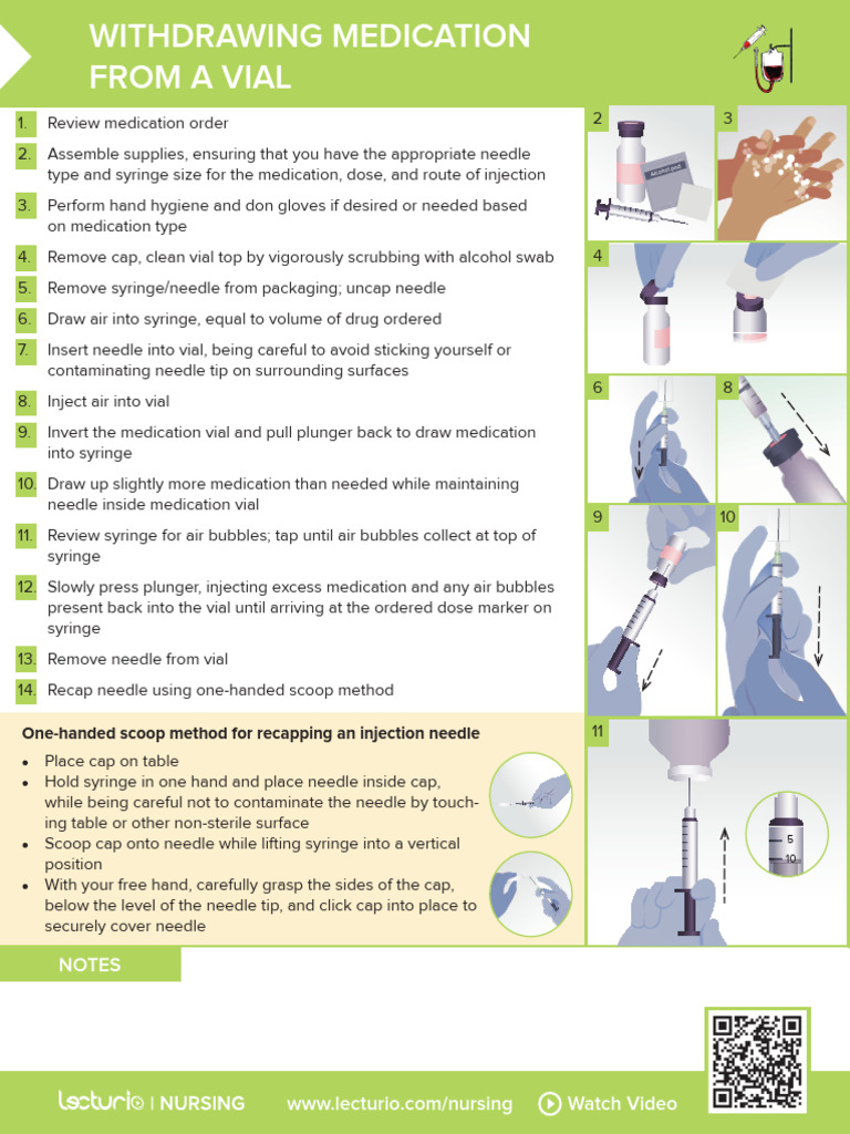 Nursing CS Withdrawing Medication From A Vial | PDF
