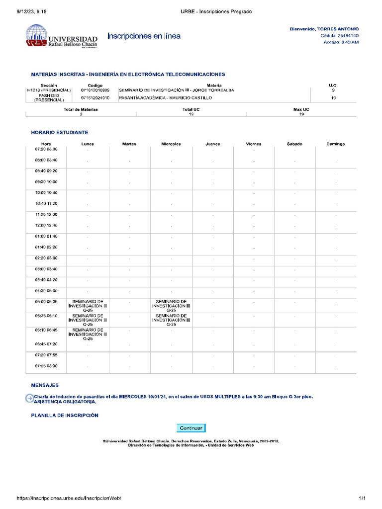 URBE - Inscripciones Pregrado | PDF
