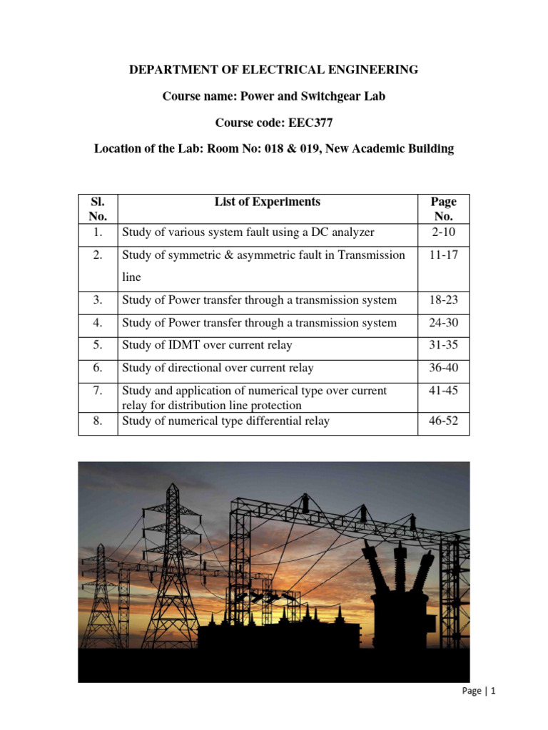 LAB MANUAL FOR 8 EXPERIMENTS D | PDF | Physical Quantities | Electrical ...