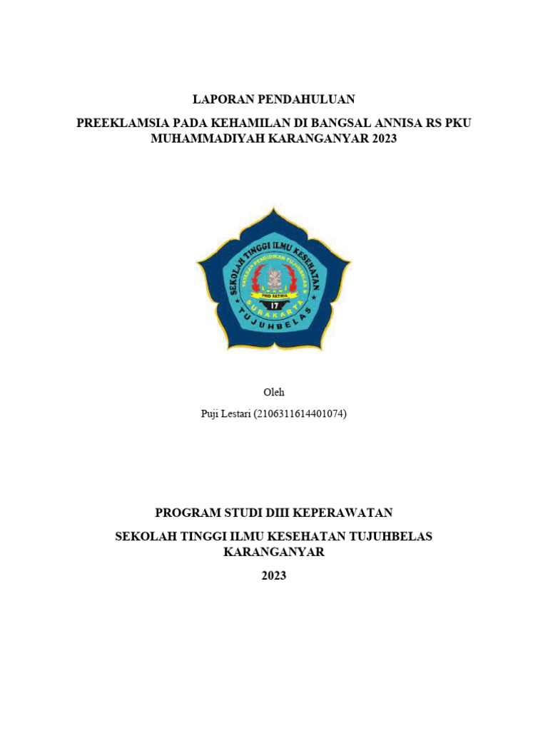 LP Preeklamsi (PEB) | PDF | Kesehatan Holistik