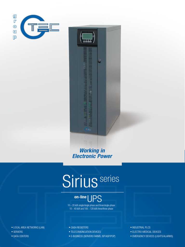 G Tec Sirius | PDF | Power Inverter | Operating System