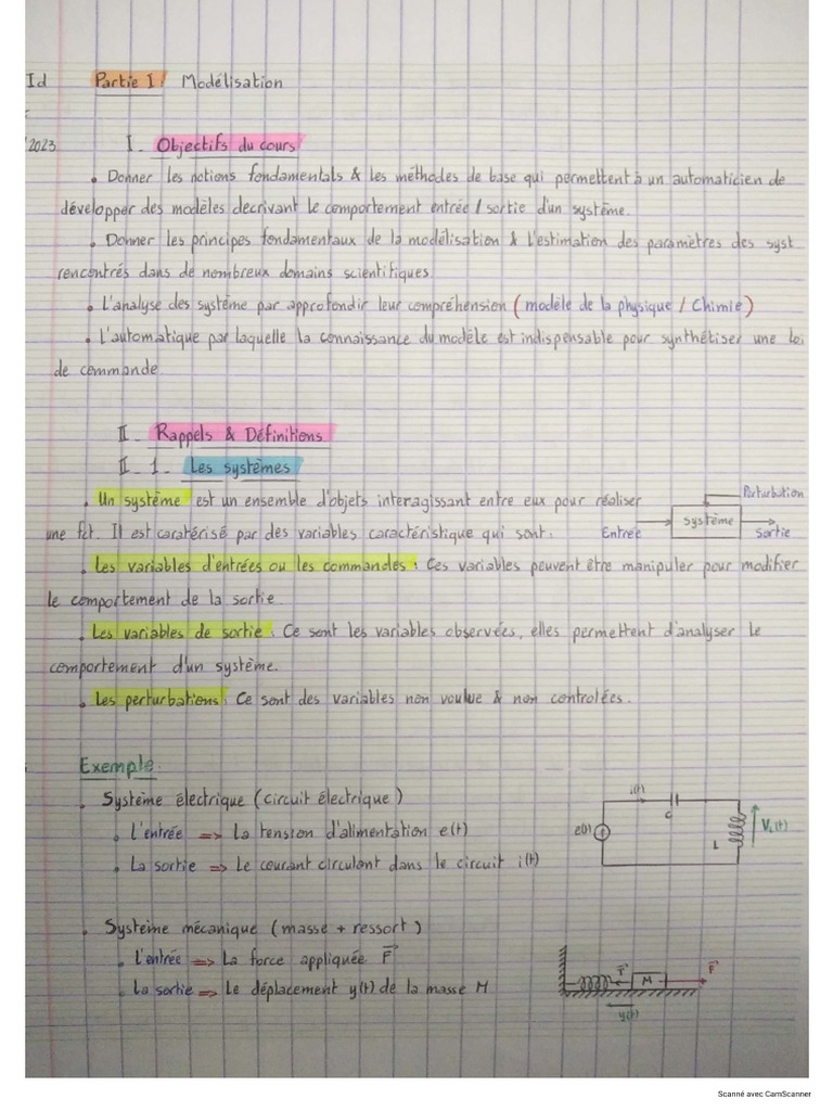 Modélisation & Identification Des Systèmes | PDF