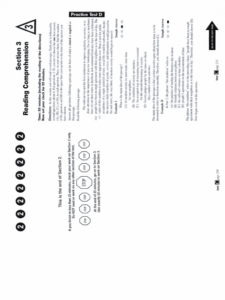 Toefl ETS Reading Practice Test D | PDF