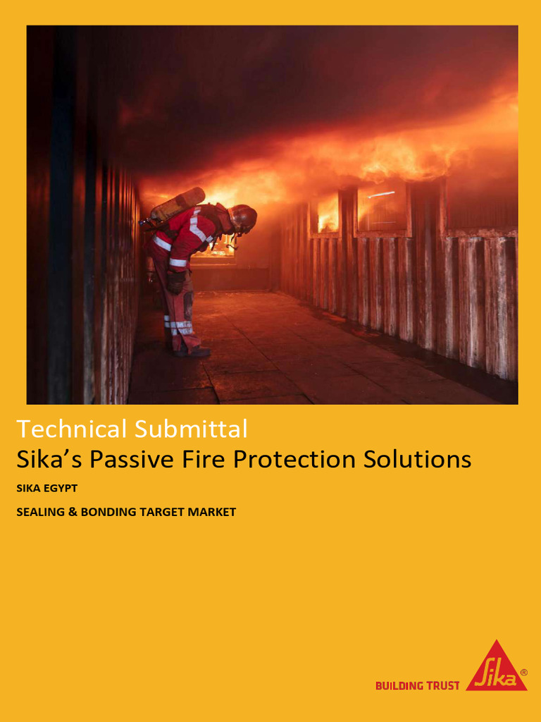 Technical Submittal - Sika's Passive Fire Protection Solutions - Removed | PDF | Wall | Civil ...