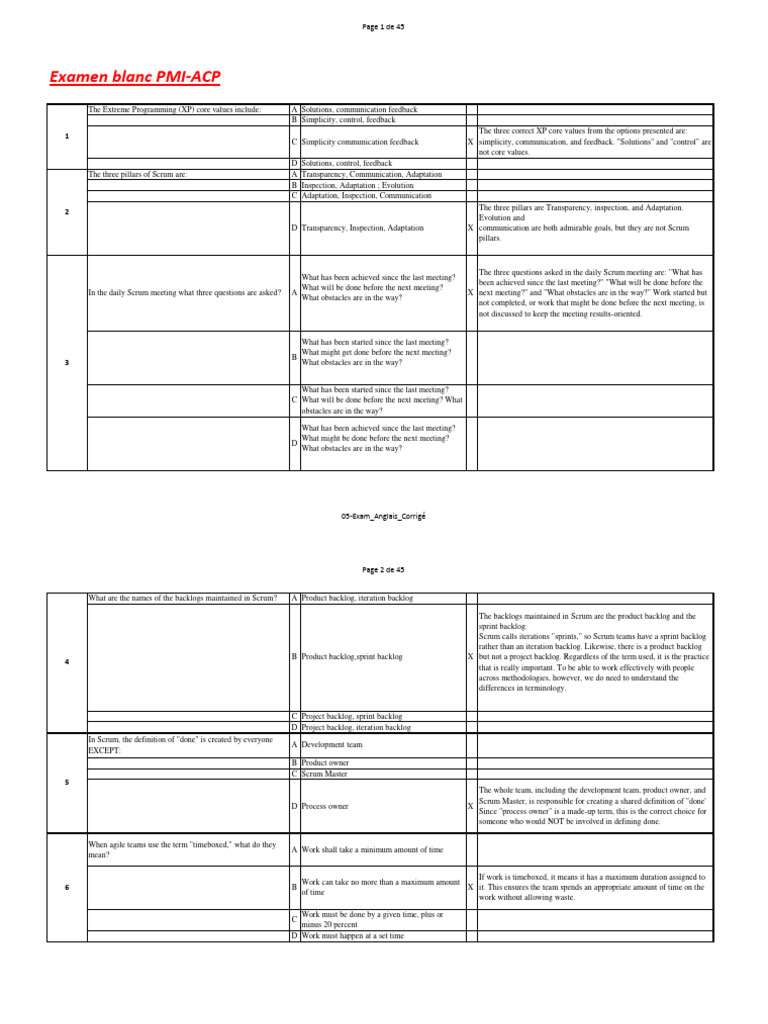 TP02 Exam Anglais Corrige | PDF