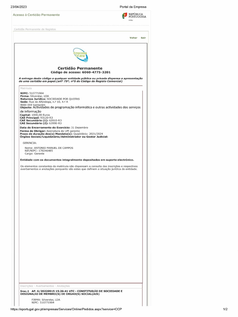 Silverstar Lda | PDF