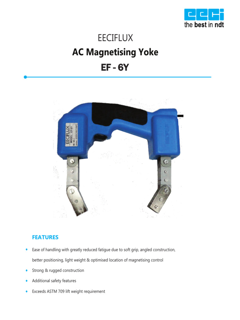 AC Magnetising Yoke AC Magnetising Yoke AC Magnetising Yoke: Eeciflux ...