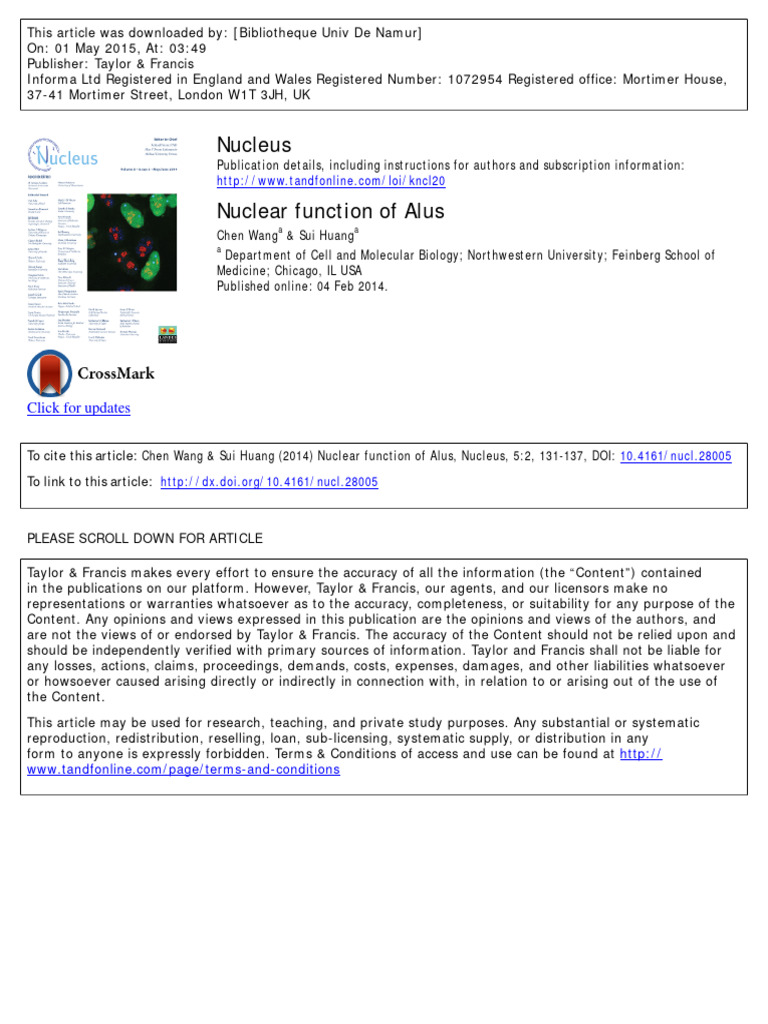 Alus | PDF | Transposable Element | Alternative Splicing