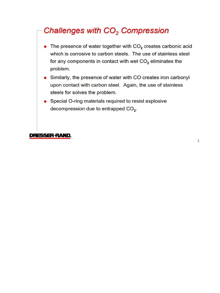 CO2 CO Corrosion Issues Recip Compressor | PDF