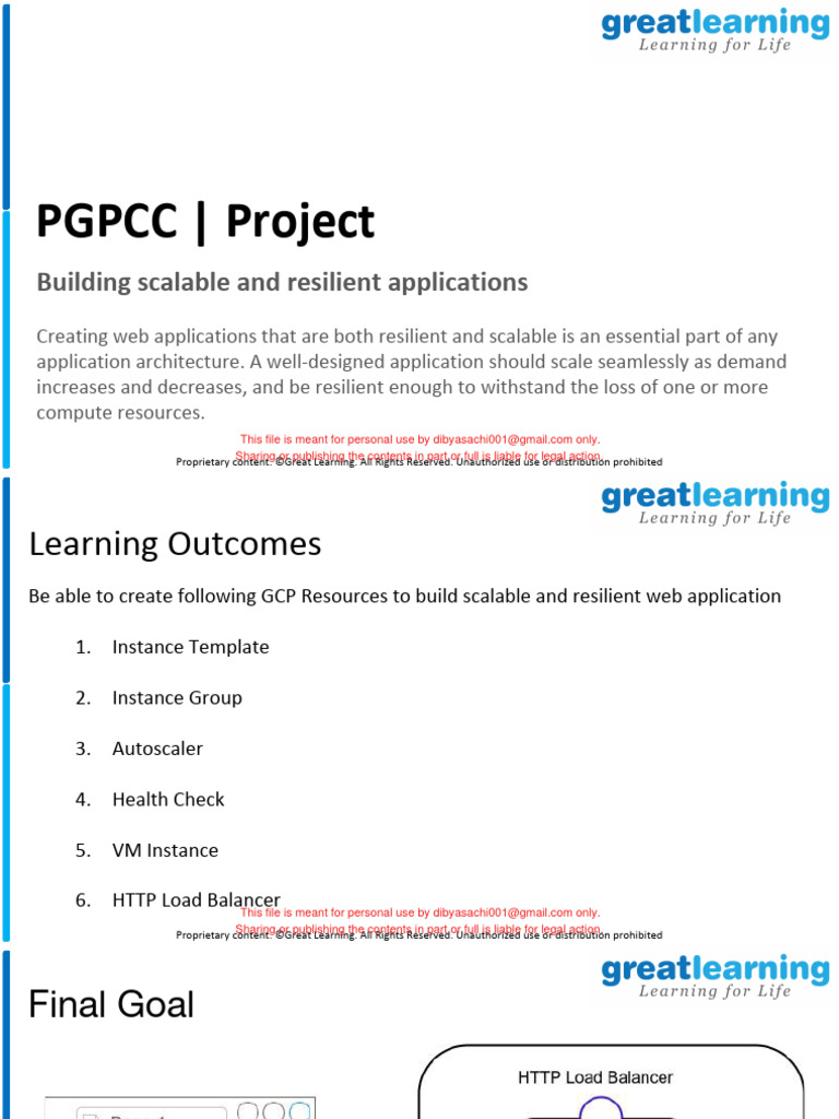 Gcp Project Scalable Resilient Apps 1 Pdf