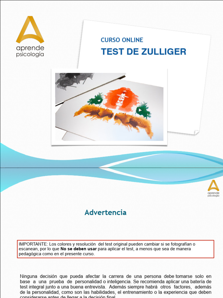 Manual Test Zulliger Completo | PDF