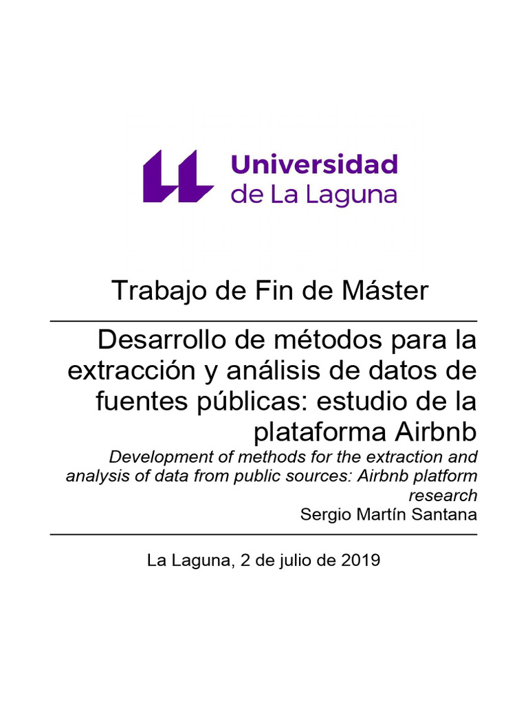 Desarrollo de Metodos para La Extraccion y Analisis de Datos de Fuentes ...